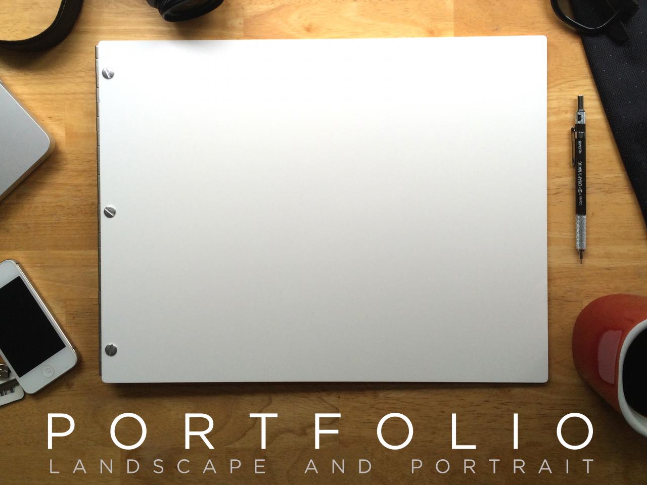 Portfolio 11x14 Landscape White - Presentation Book - Folio - Screwpost ...